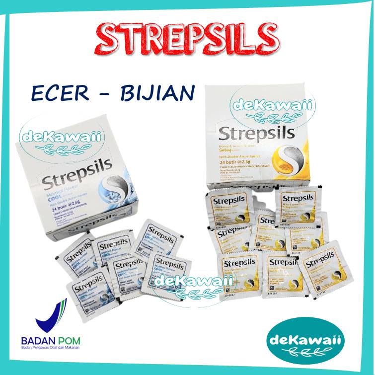 Jual STREPSILS - Permen Pelega Tenggorokan Sachet [ECER/BIJIAN ...