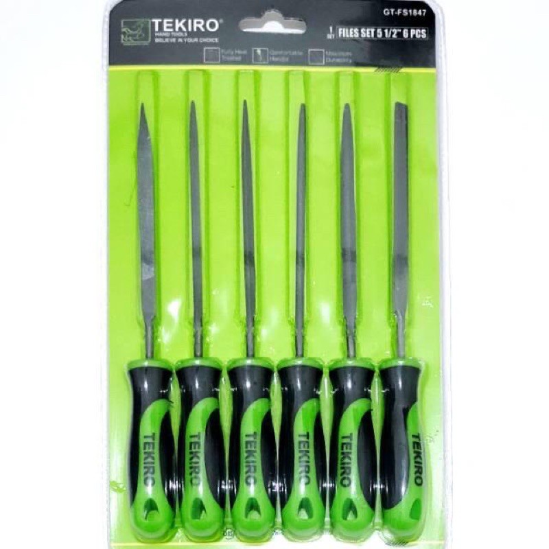 Jual tekiro 6 pcs kikir sets 1/2inch files set penghalus pemotong kayu ...