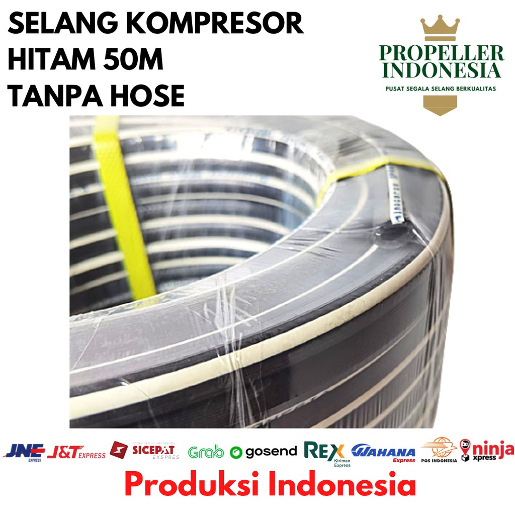 Jual Selang Kompresor Hitam RHINOCEROS 50M Tanpa Hose Selang Kompresor ...