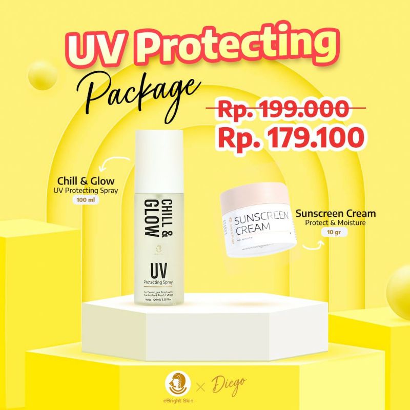 Jual UV Protecting Package (Chill & Glow UV Protecting Spray ...