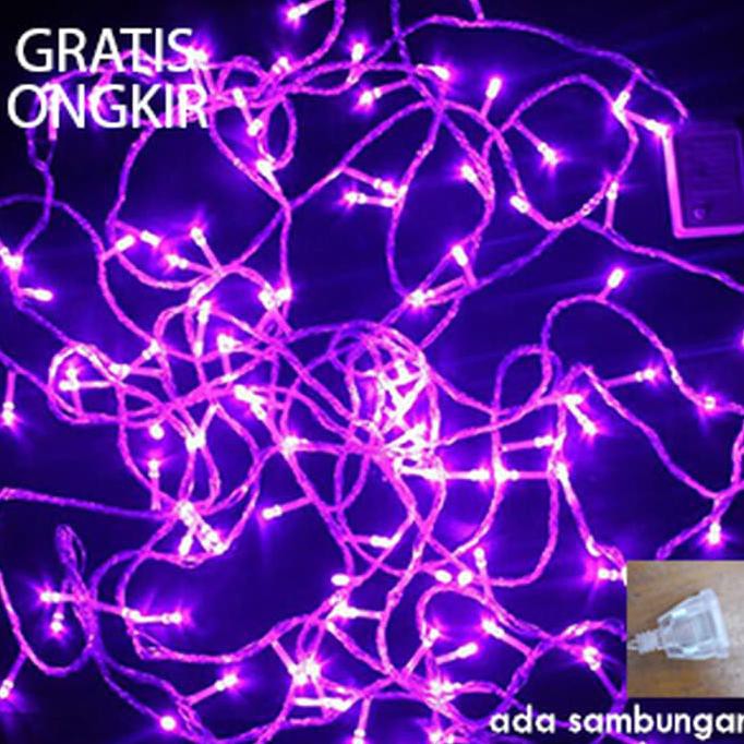 Jual LAMPU NATAL LED / TWINKLE LIGHT PURPLE (UNGU) | Shopee Indonesia