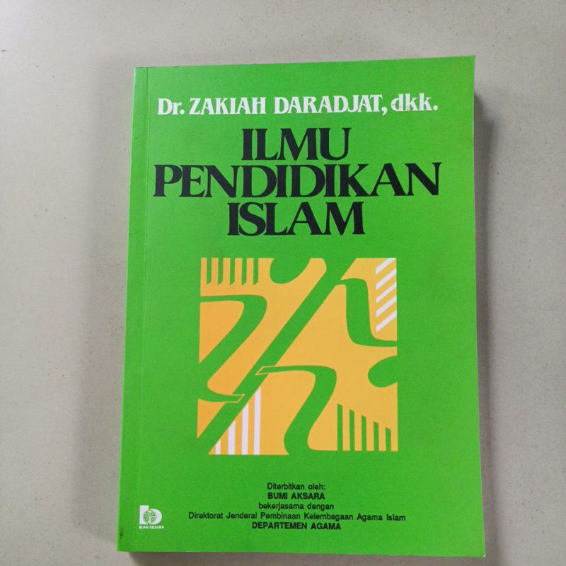 Jual BUKU ILMU PENDIDIKAM ISLAM - Dr.zakiah daradjat ,dkk | Shopee ...