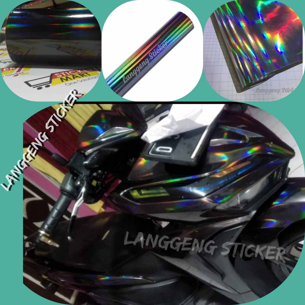 Jual Stiker hologram hitam skotlet motor hitam hologram skotlet ...