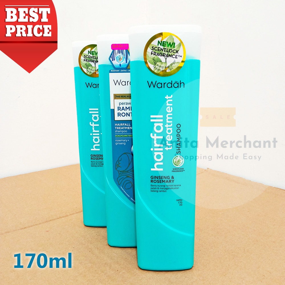 Jual Wardah Shampoo Hair Fall, Anti Ketombe 170ml | Shopee Indonesia