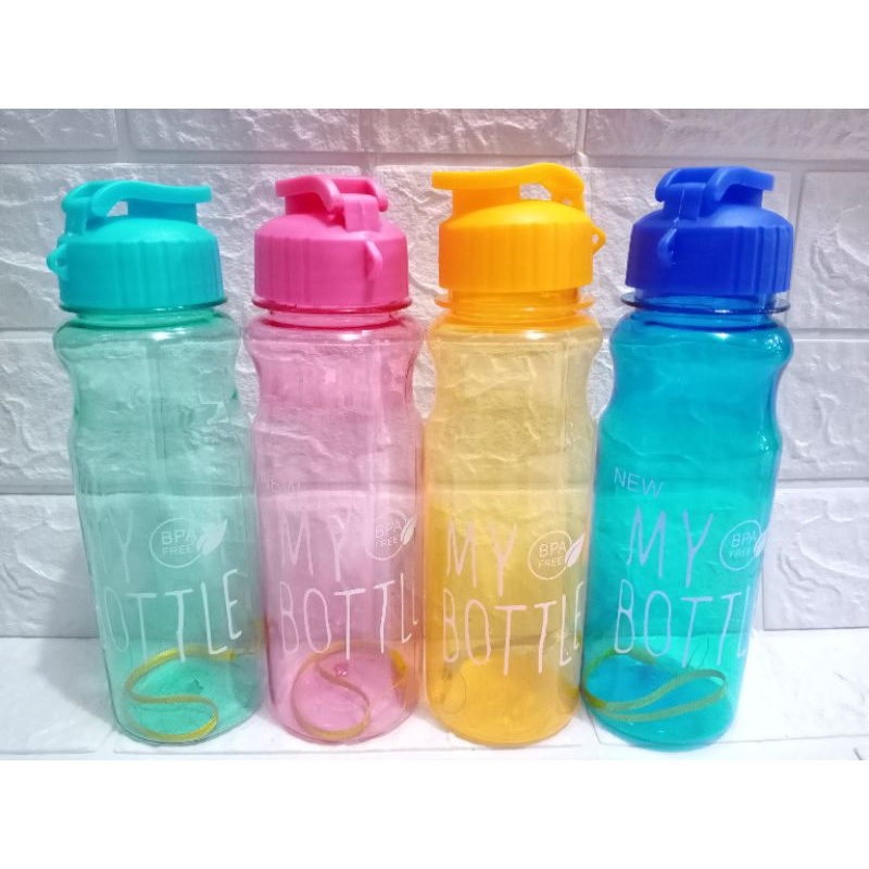 Jual botol minum My Bottle New Tutup Klik & Tali 500 ml | Shopee Indonesia