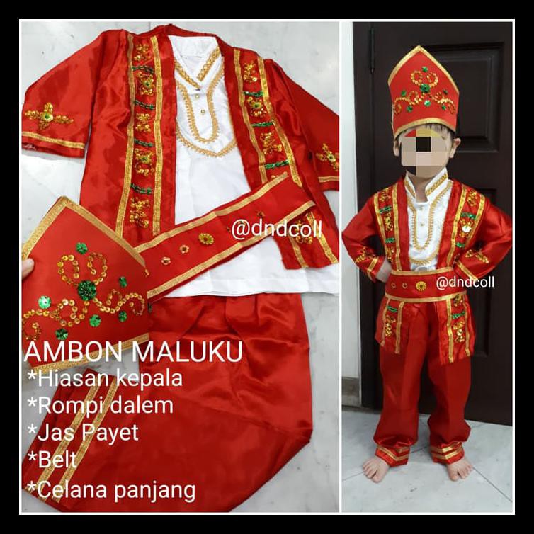 Jual Heidi- Baju Adat Anak Daerah Ambon Maluku/Kostum Karnaval ...