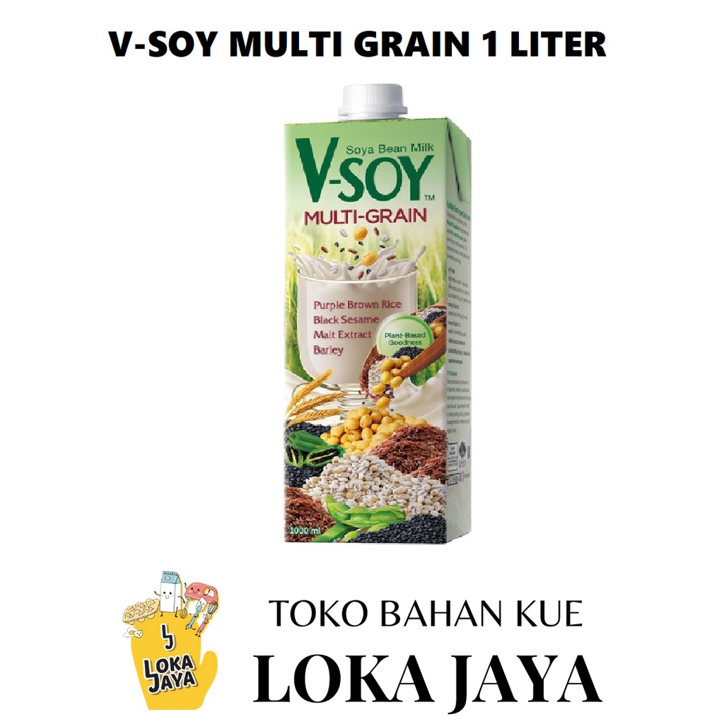 Jual V-SOY MULTI GRAIN SOY MILK | SUSU KEDELAI 1 LITER (ONLY INSTANT ...
