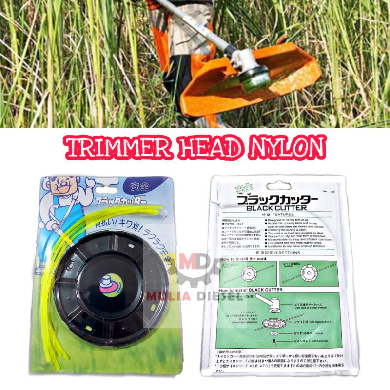 Jual TRIMMER HEAD NYLON / Pisau Tali senar mesin potong rumput gendong ...