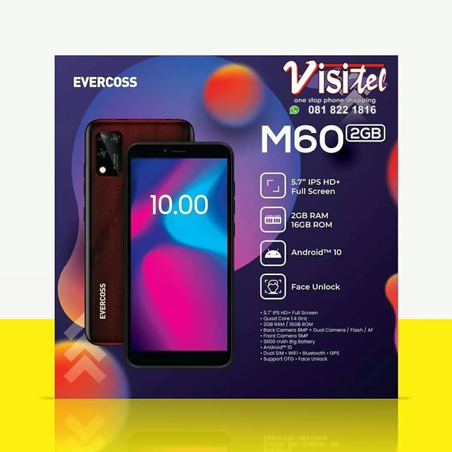 Jual EVERCOSS M60 RAM 2/16GB | Shopee Indonesia
