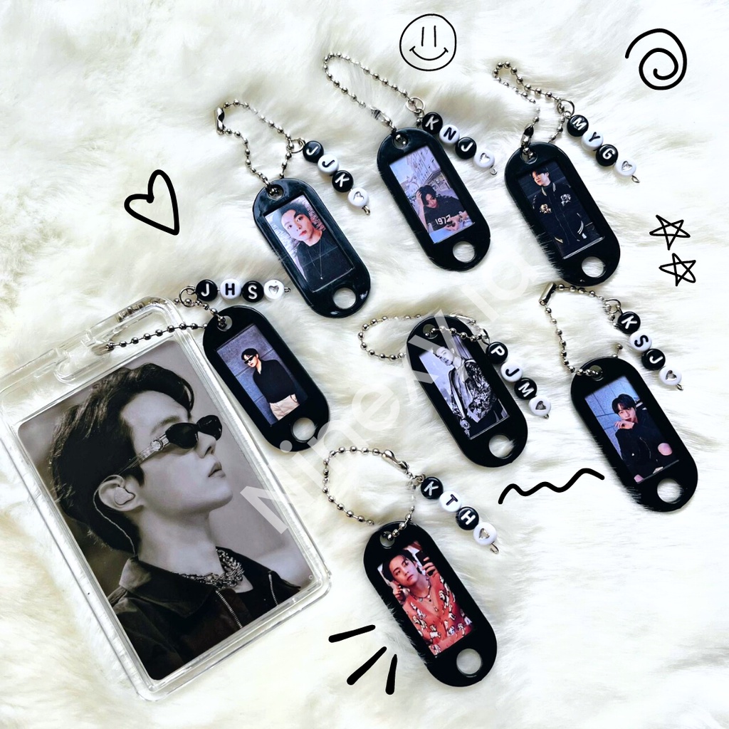 Jual gantungan kunci / keychain bts jungkook taehyung jimin suga jin jhope kim namjoon | Shopee ...