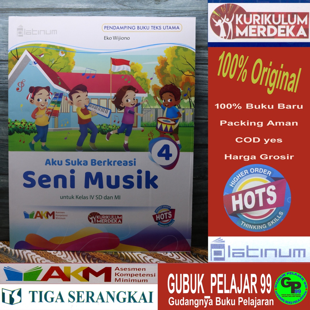 Jual Aku Suka Berkreasi SENI MUSIK Kelas 4 SD/MI Kurikulum Merdeka Platinum PT Tiga Serangkai ...