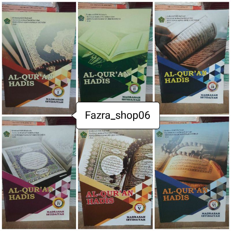 Jual Buku siswa Al quran hadis mi kelas 1/2/3/4/5/6 kemenag | Shopee Indonesia