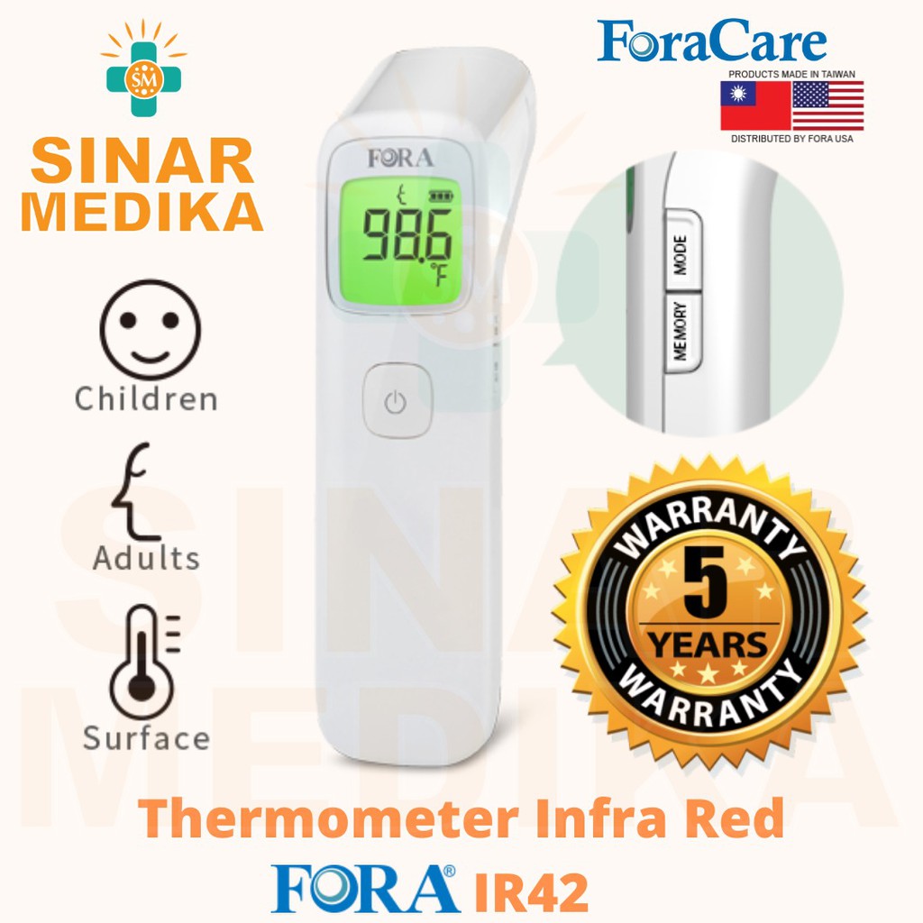 Jual TERMOMETER TEMBAK FORA IR 42 . INFRA RED THERMOGUN . THERMOMETER ...