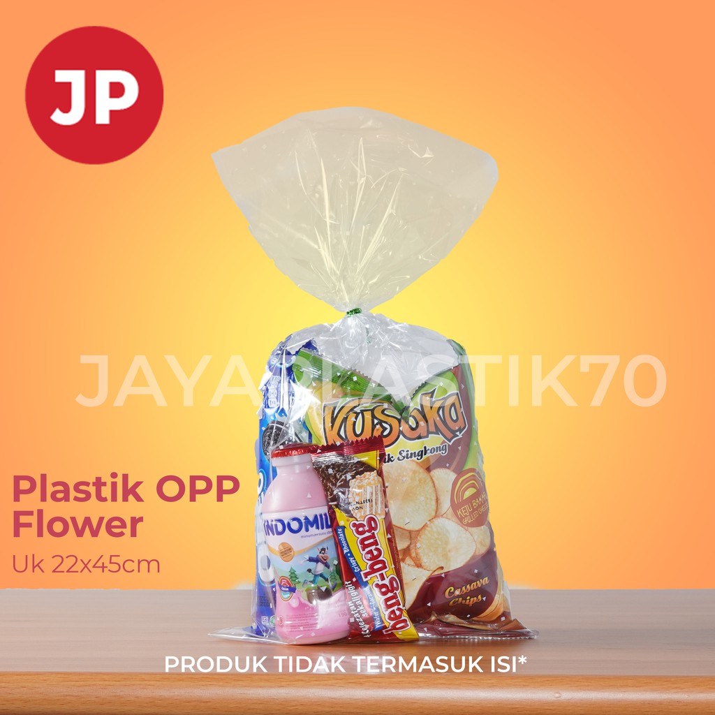 Jual Plastik Ultah Flower Uk: 22x45cm Plastik souvenir OPP pembungkus ...