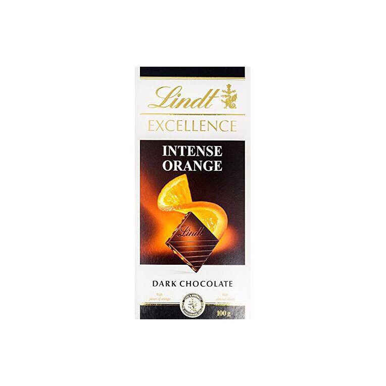 Jual Lindt Excellence Orange Intense Dark Chocolate 100gr | Shopee ...