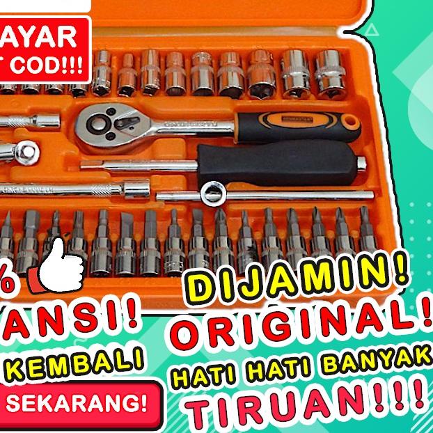 Jual Kunci Shock Set Toolkit Tekiro Original Tool Sok Lengkap Soket Konci Shok Perkakas Bengkel ...