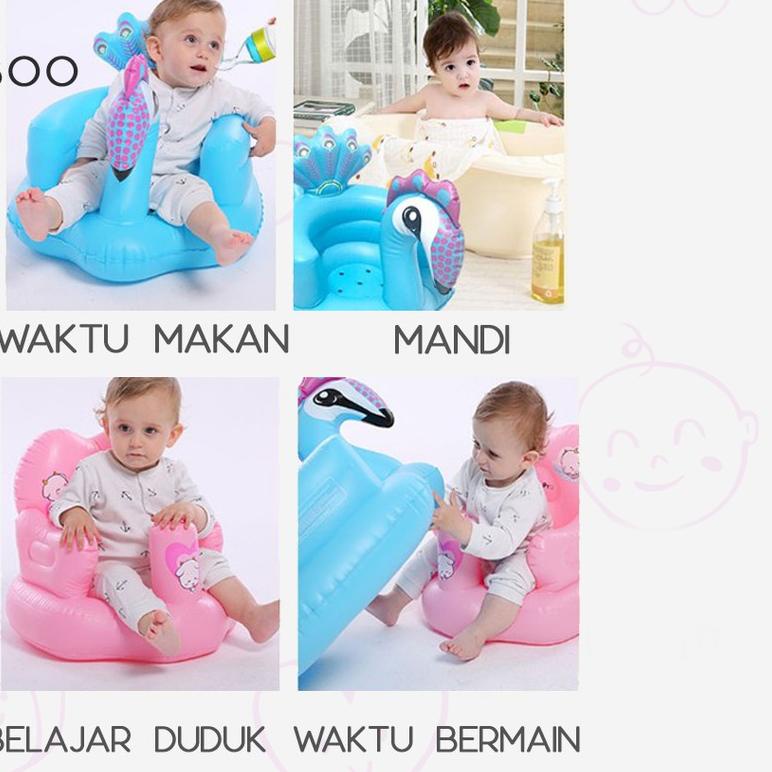 Jual Kursi Pompa Sofa Tiup Bayi Karakter Merak PICKA BOO | Shopee Indonesia