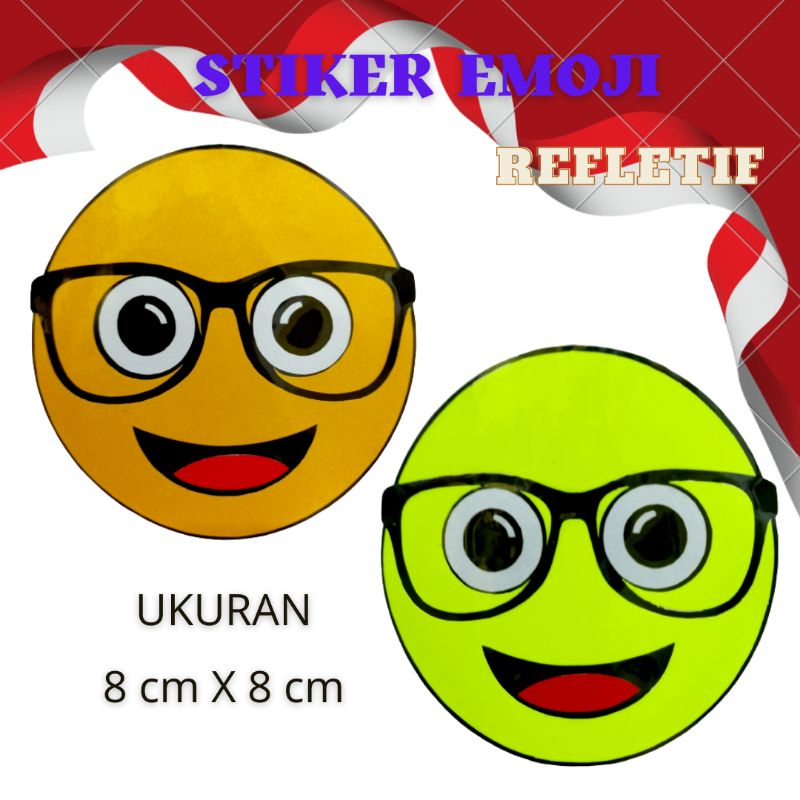 Jual stiker motor sticker emoji murah keren edisi gambar emoji satuan ...
