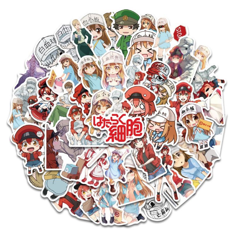 Jual STICKERS Anime Cells at Work! | Shopee Indonesia