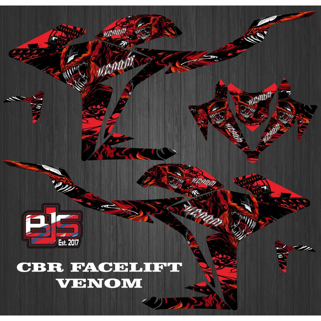 Jual [COD] Stiker Sticker Striping hologram semi full CBR facelift ...