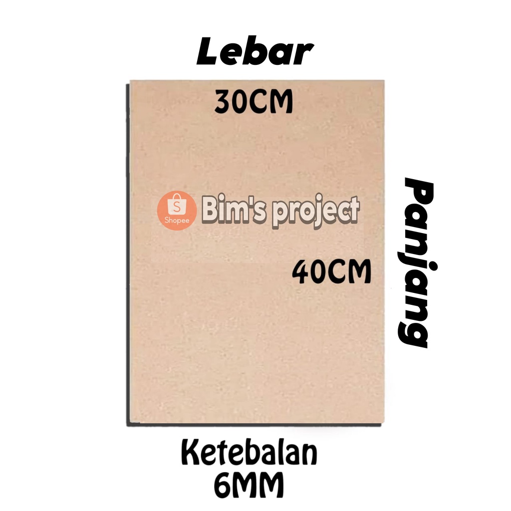 Jual KAYU PAPAN MDF 12R 6MM 30X40 CM | Shopee Indonesia