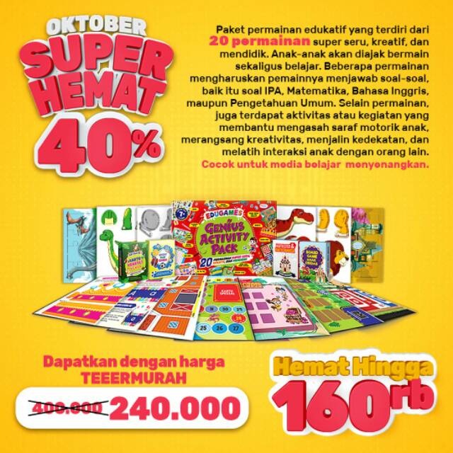 Jual Genius Activity pack | Shopee Indonesia