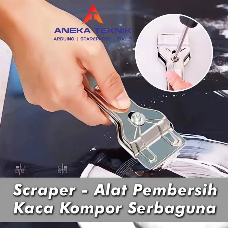 Jual Scrapper / Kape Stainless Steel - Alat Pembersih Kaca Kompor ...