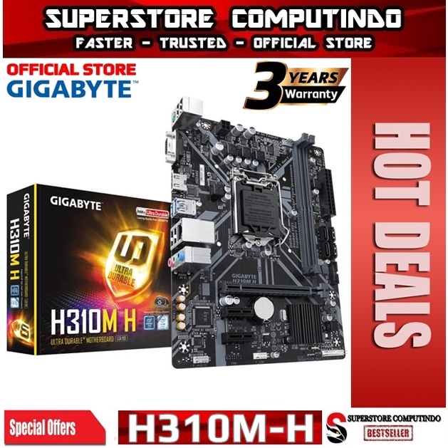 Jual Motherboard Gigabyte H310M-H (LGA1151, H310, DDR4, USB3.1, SATA3) | Shopee Indonesia