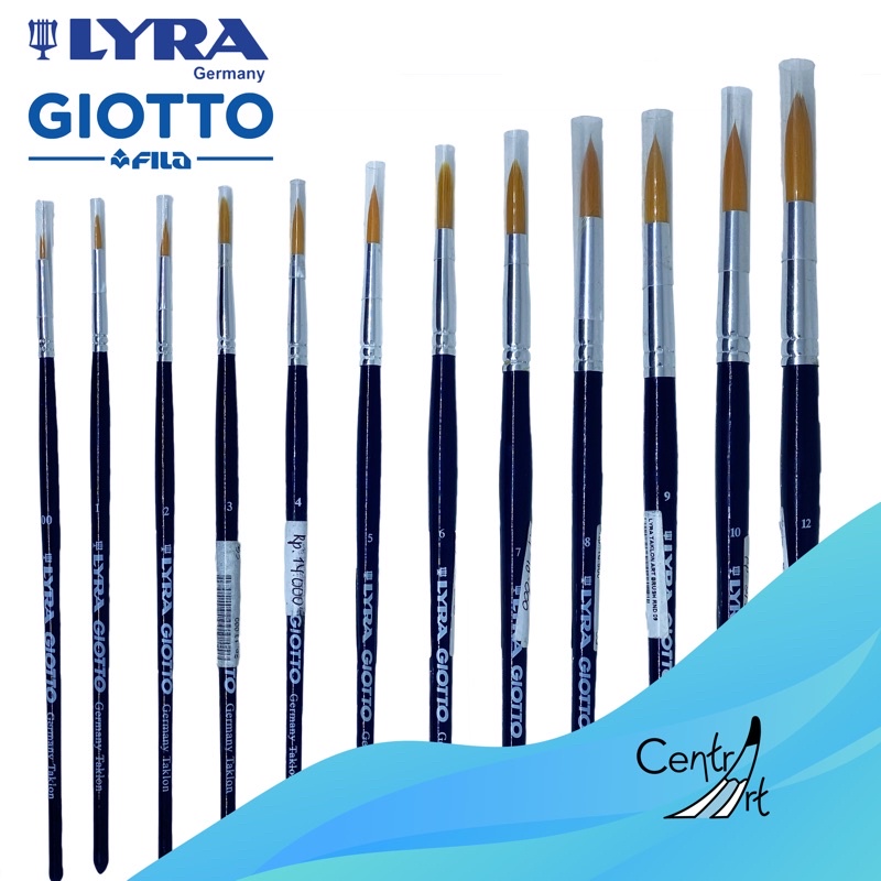 Jual lyra giotto paint brush round kuas lukis round | Shopee Indonesia
