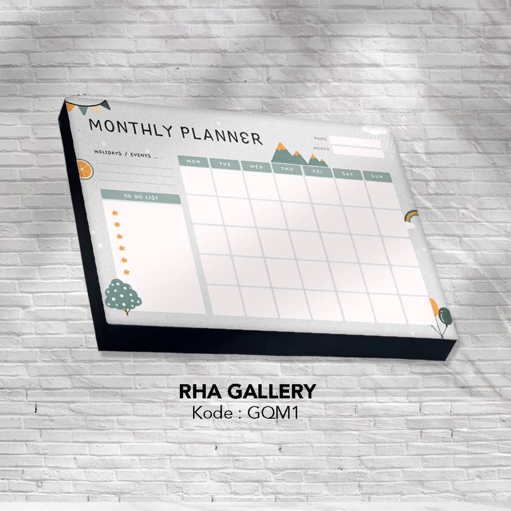 Jual RHA GALLERY Papan Tulis Kayu Kamar Daily / Weekly Aesthetic ...