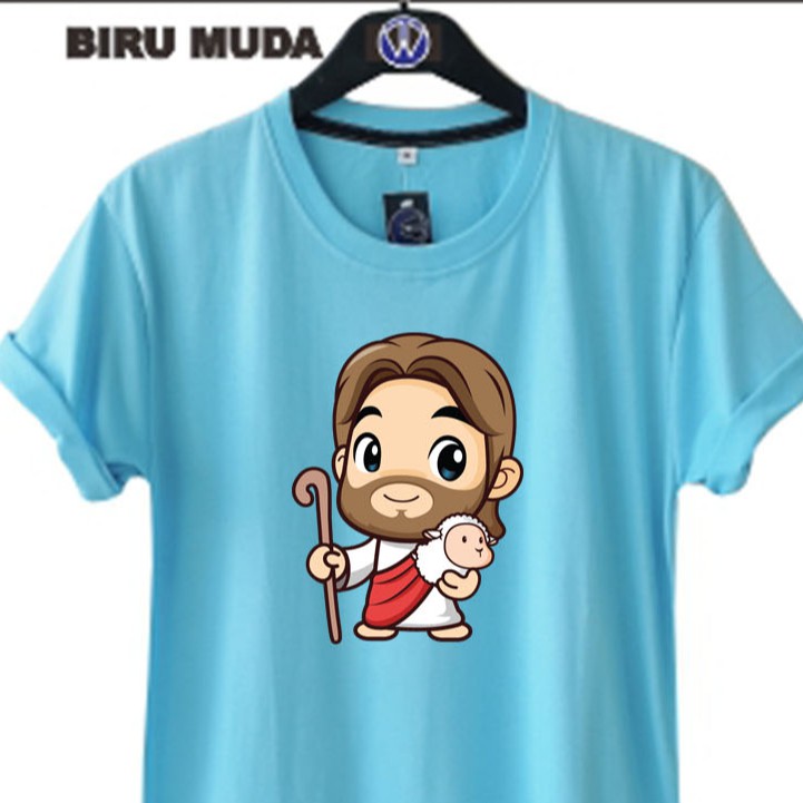 Jual NC KAOS ROHANI KRISTEN YESUS_DOMBA / UNISEX TSHIRT / SALIB JESUS ...