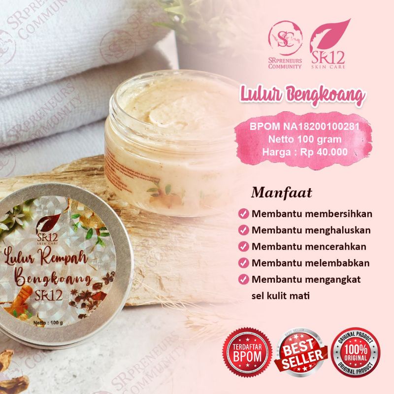 Jual Lulur Rempah Bengkoang SR12 / Lulur Pencerah / Lulur Pengantin ...