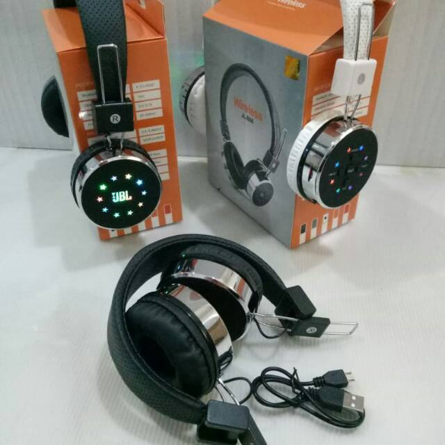 Jual HEADPHONE Bando BLUETOOTH JL-B06 With Led Light Sound Excellent ...