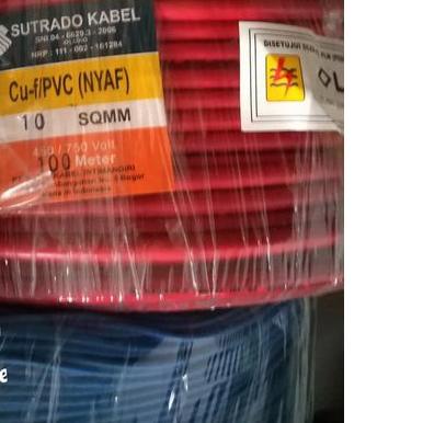Jual Kabel Listrik Serabut NYAF 1x10mm2 SUTRADO ( 10 mm 10mm 10mm2 1x10mm 1x10 mm2 ) | Shopee ...