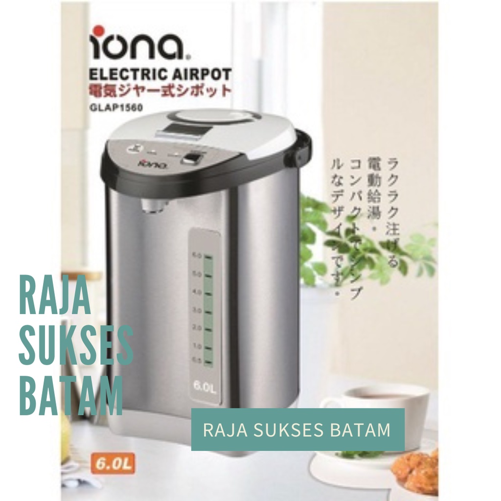 Jual Airpot / Termos Air Listrik IONA GLAP 1560 6L Stainless Steel ...