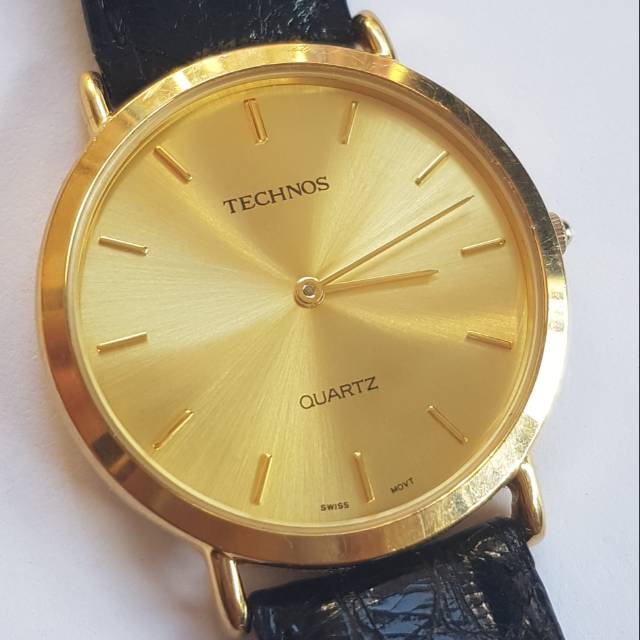 Jual Technos Quartz Gold Original Vintage Antik Jadul | Shopee Indonesia