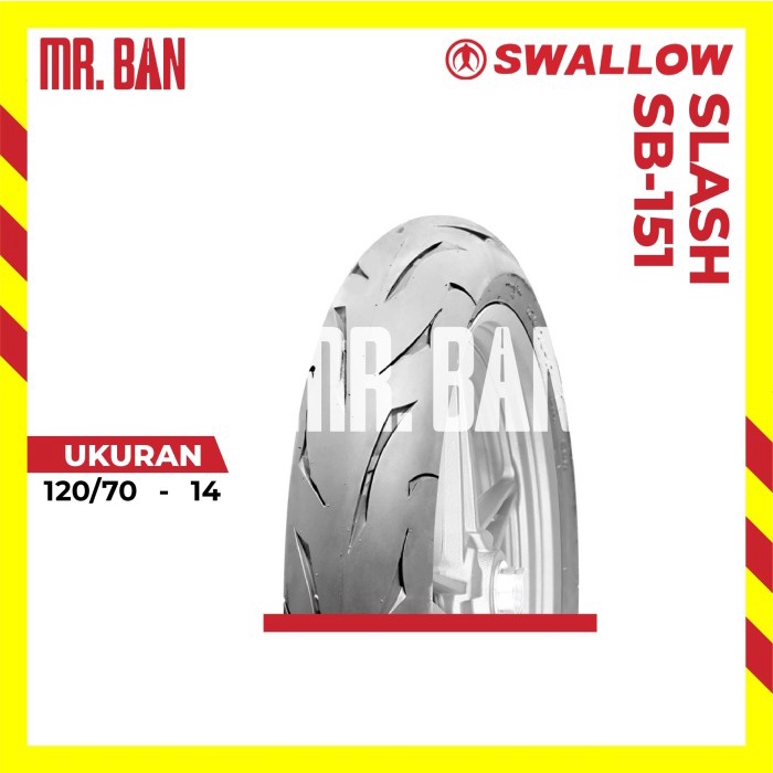 Jual Ban Motor Tubeless Swallow 120/70-14 SB-151 Slash TL | Shopee ...