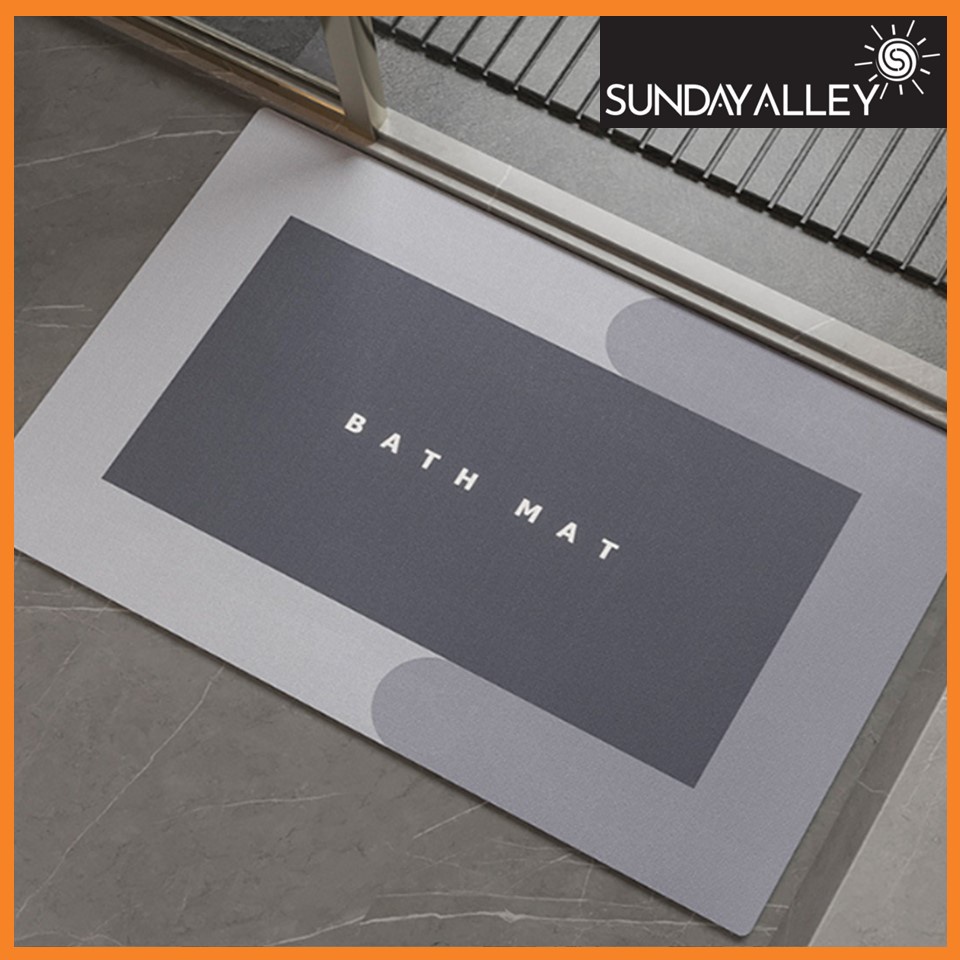 Jual Sunday Alley - 60x40 80x50 CM Keset Kamar Mandi Anti Slip Keset ...
