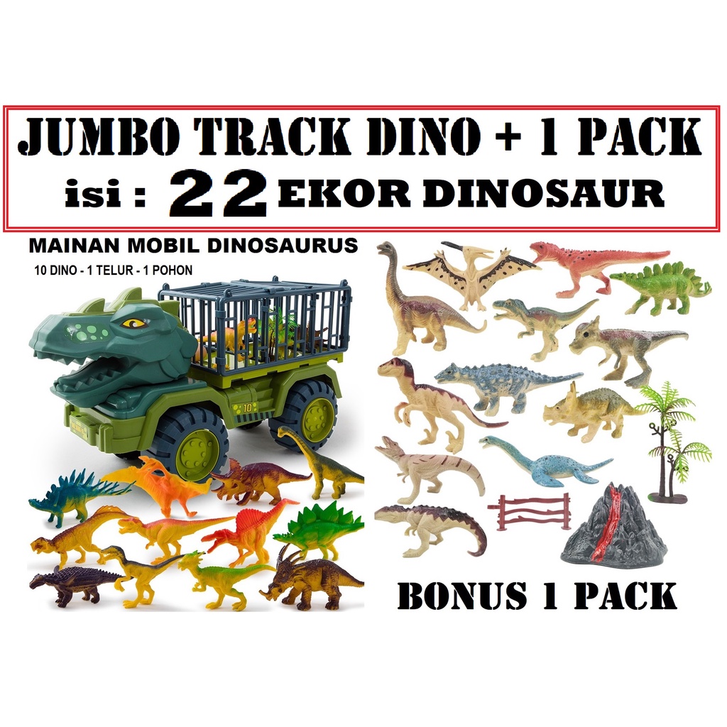 Jual JURASSIC PARK KEBUN BINATANG - ISI 10 EKOR DINO MAINAN ANAK BIG ...