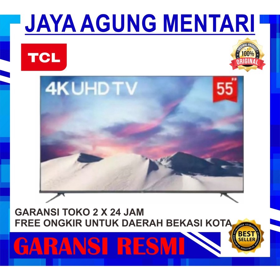 Jual TV LED TCL 55A8 ANDROID TV 55 INCH 4K GARANSI RESMI | Shopee Indonesia