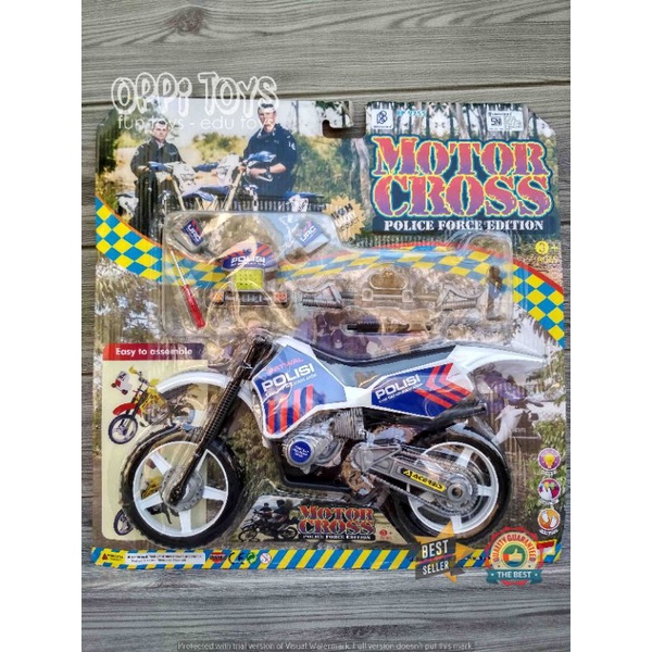 Jual Mainan Motor Polisi Trail Anak Laki Laki | Motocross Polisi Mini ...