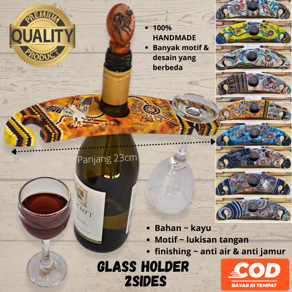 Jual Rak botol pajangan botol display botol WINE kayu lukis handmade ...