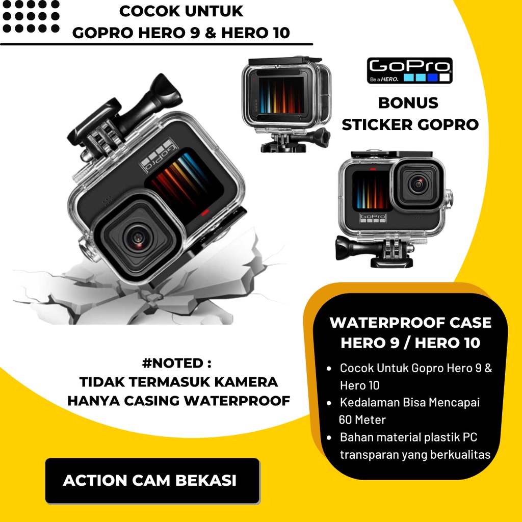 Jual Underwater Waterproof Case Gopro Hero 9 Dan Hero 10 Casing Anti Air Housing Go Pro Hero9 ...