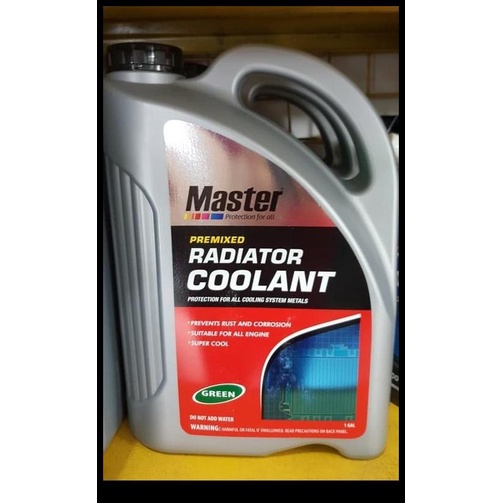 Jual Air Radiator Coolant Master Premixed Green 4 Lt -63773 | Shopee ...