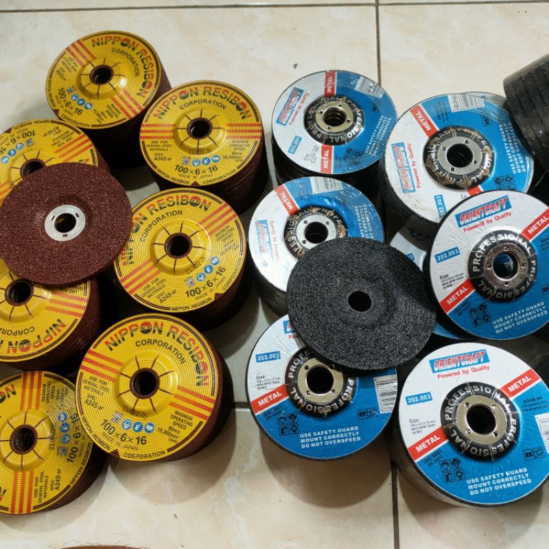 Jual Batu gerinda poles 4inch resibon 100x6x16 batu poles | Shopee ...