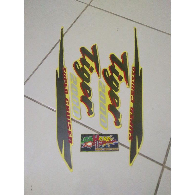 Jual Striping Lis Sticker Standar Honda Tiger 2000 Transparan Gradasi ...