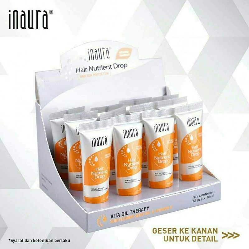 Jual INAURA VITAMIN HAIR NUTRIENT DROP (1 BOX=12PCS) | Shopee Indonesia