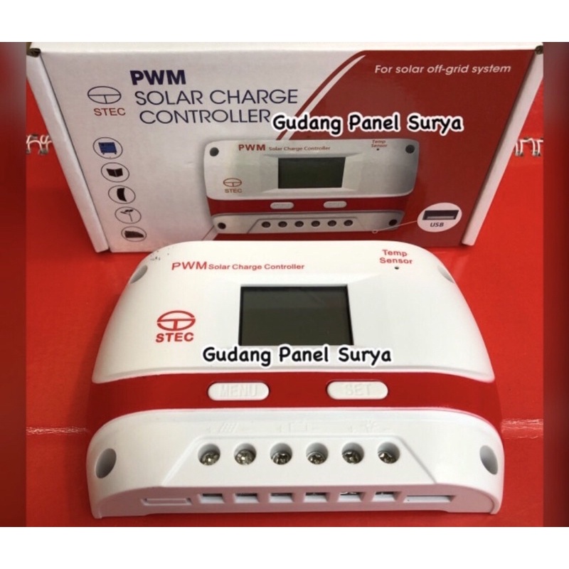 Jual Solar Charge Controller 20A SCC STEC 20a Controller 20 a 12/24V PWM Display | Shopee Indonesia