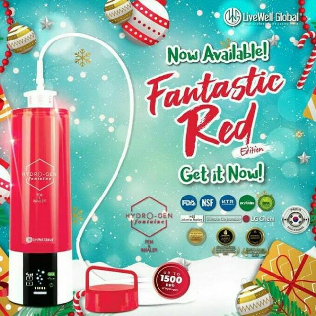 Jual Hydrogen Fontaine Fantastic Red Merah LWG PEM dan Inhaler Mesin ...