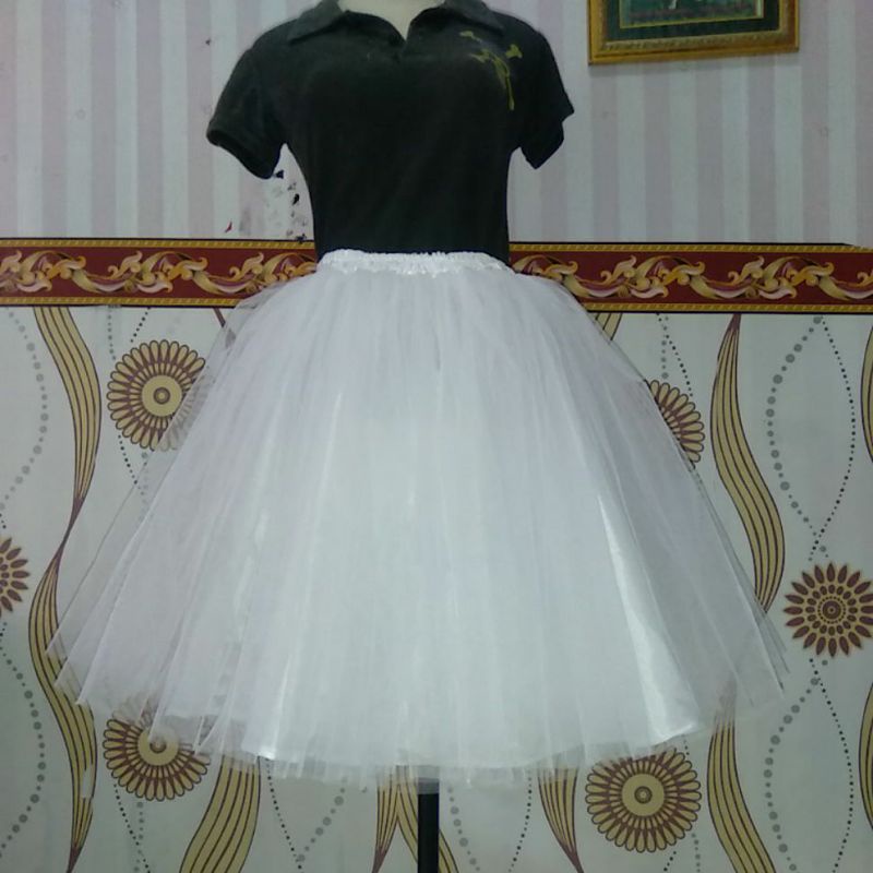 Jual Rok tutu dewasa 2lapis megar panjang 55cm | Shopee Indonesia